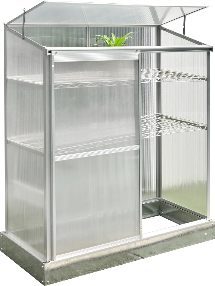 Mini-drivhus Lean - 1,5 m² + Drivhus bord - 4395 DKK - Vægdrivhuse ...